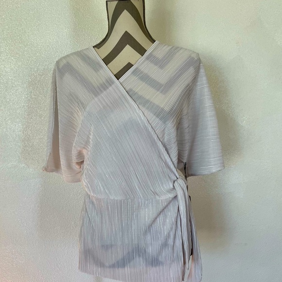 Halogen | Tops | Nwt Halogen Elegant White Wrap Top | Poshmark